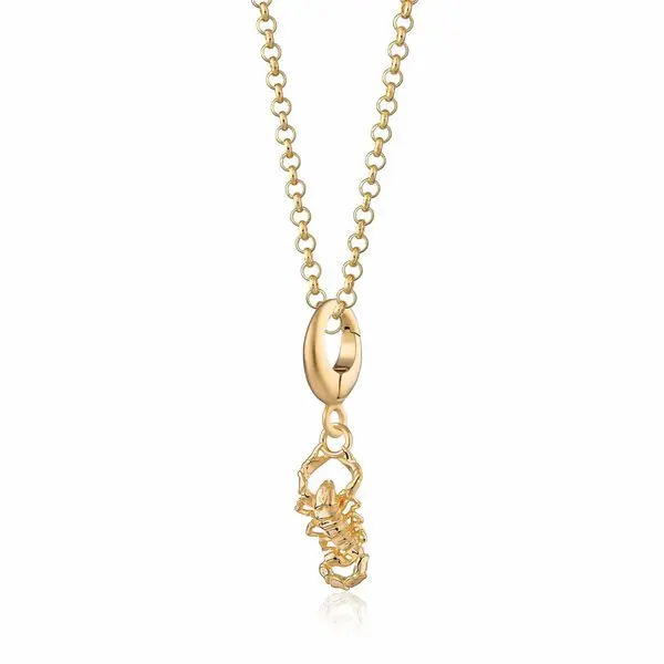 LILY CHARMED Plated Scorpion Charm Necklace - Gold