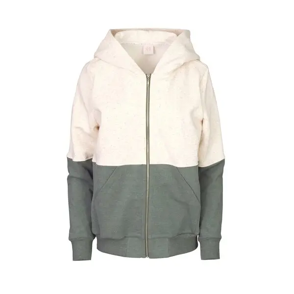 OH!ZUZA NIGHT&DAY Neutrals / Two Colours Zip Hoodie Tracksuit Top - Green