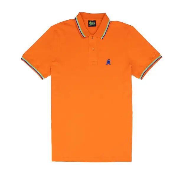 EIGHT X Corsica Frog Slim Fit Polo - Orange