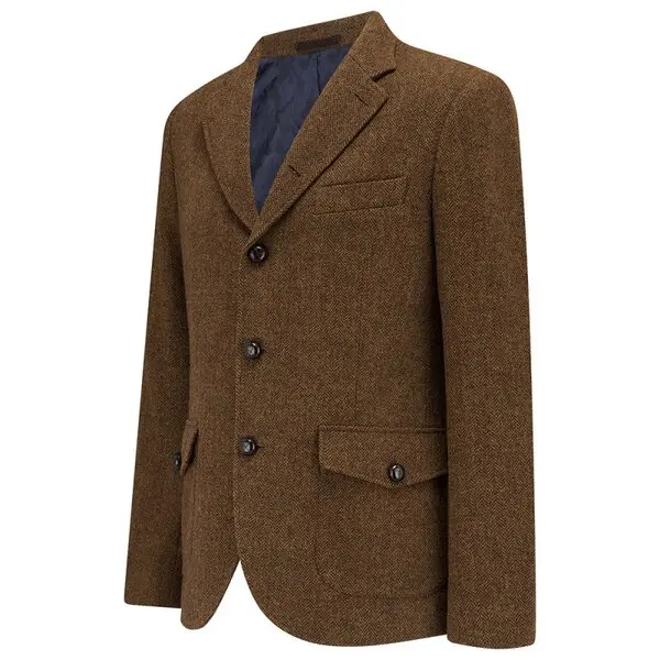 GUARDS LONDON Allenby Tweed Blazer - Brown
