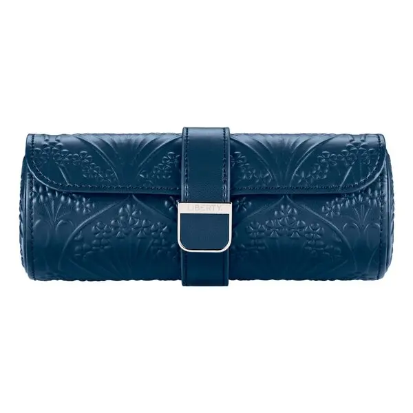 Wolf Liberty Triple Watch Roll Navy - Blue