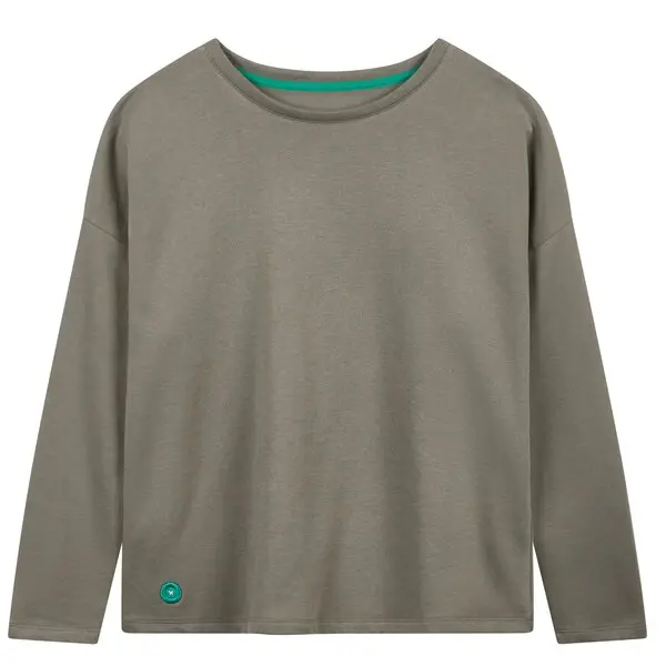 LOUNGERS Boxy Sweatshirt Taupe - Grey