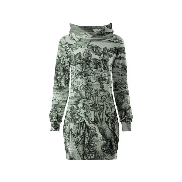 ALOHA FROM DEER Neutrals Apocalypse Oversize Hoodie Dress - Grey