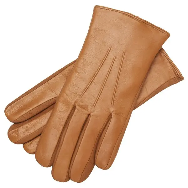 1861 GLOVE MANUFACTORY Sassari Lambnappa Skin Gloves In Camel - Brown