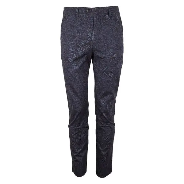 LORDS OF HARLECH Jack Montgat Paisley Pant - Black
