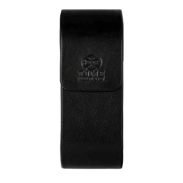 TIME RESISTANCE Hard Shell Leather Eyeglasses Cover – The Sign Of Four - Black