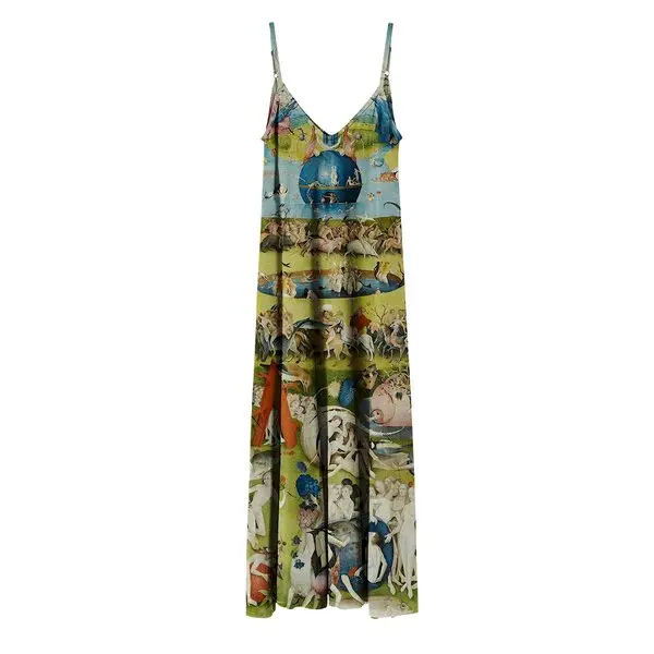 ALOHA FROM DEER Green / Blue Garden Maxi Dress - Green/blue