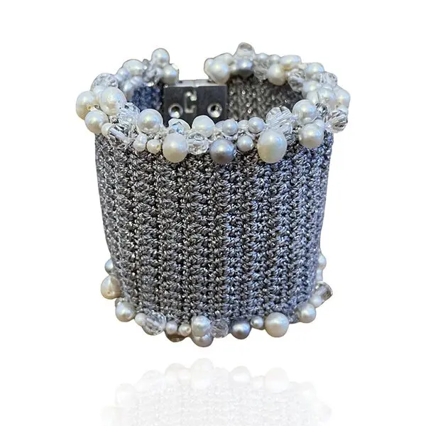 PINAR OZEVLAT Cluster Cuff - Silver