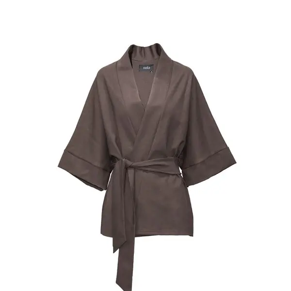 NOLA Kimono Jacket Taupe - Brown