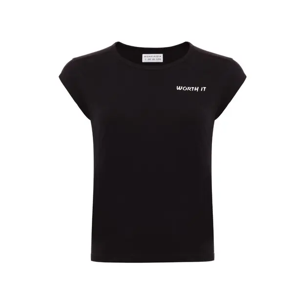 MISHA VAIDYA Worth It Tee - Black