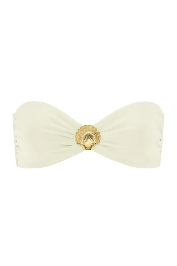 ADRIANA PAPPAS DESIGNS Capri Top Oatmilk - White