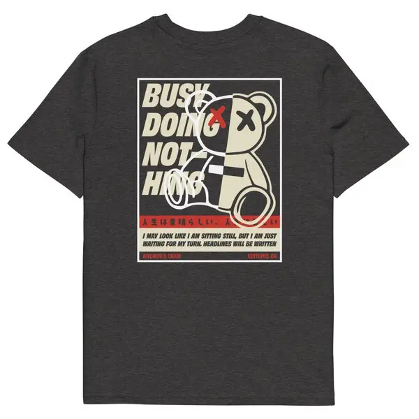 ANCHOR & CREW Heather Four Busy Doing Nothing Editions Organic Cotton T-shirt - Black