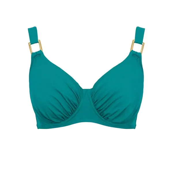 CORE SWIM Signature Full Cup Bikini Top - Blue