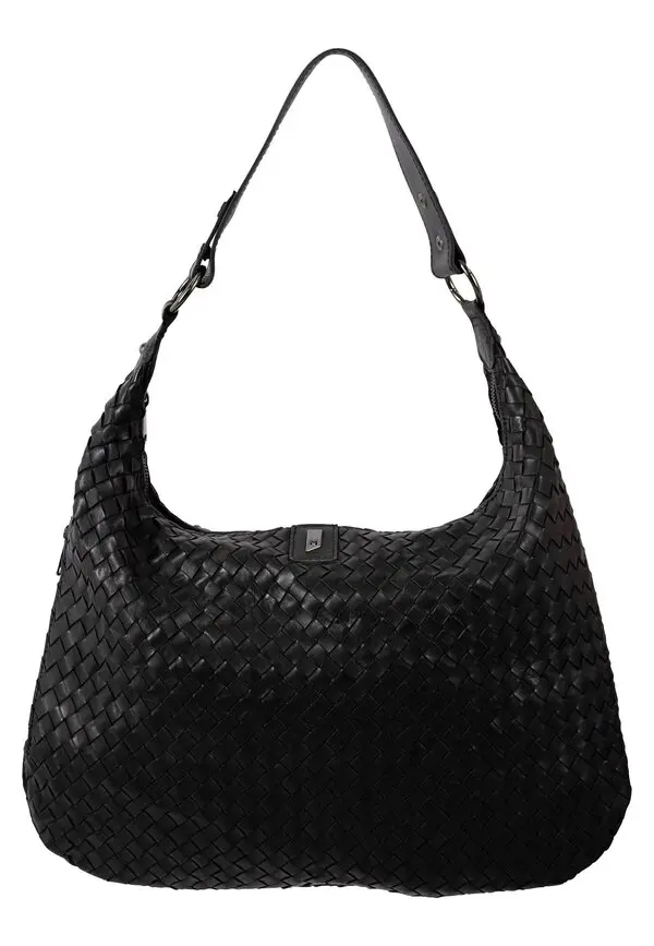 Mauritius Leather Tote Bag June - Black