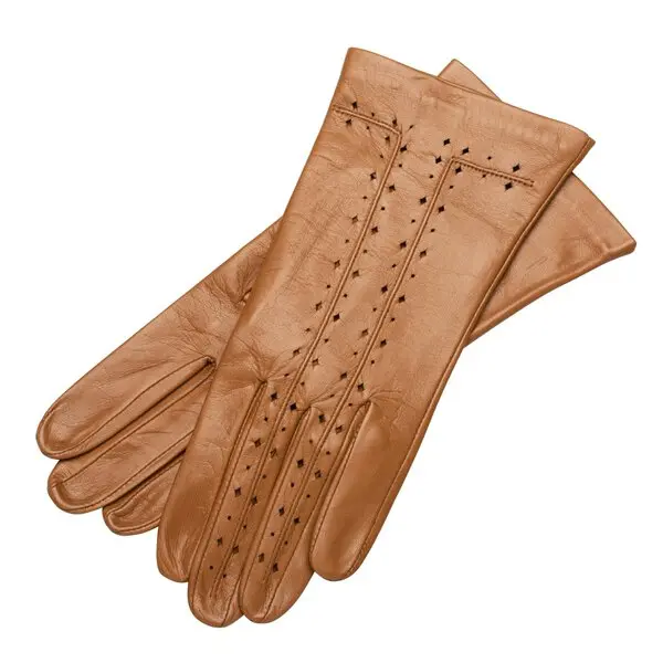 1861 GLOVE MANUFACTORY Ravello Camel Leather Gloves For - Brown
