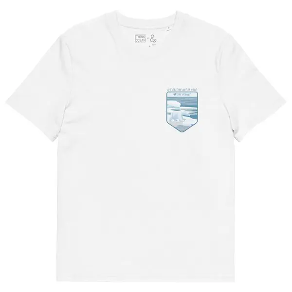 ANCHOR & CREW Think Ocean Polar Bear Love The Planet Organic Cotton T-shirt - White