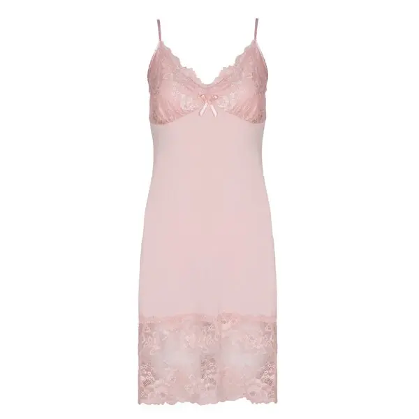 OH!ZUZA NIGHT&DAY Classic Lace Chemise Nightdress & Purple - Pink