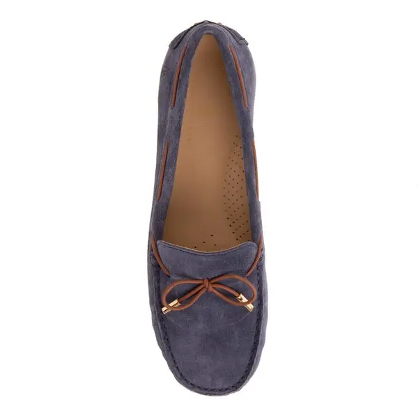 FRANCHETTI BOND Elodie Rich Navy Suede - Blue