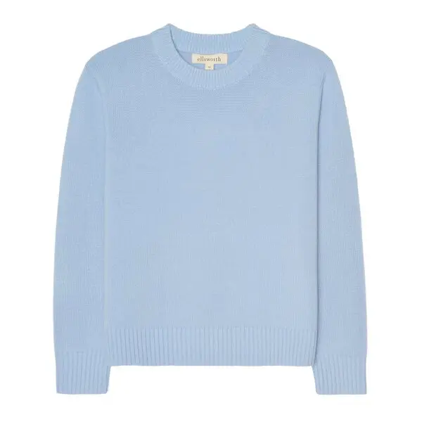 ELLSWORTH + IVEY Joey Crewneck Sweater Sky - Blue
