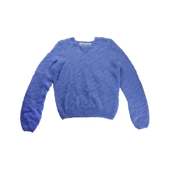TRAMP IN DISGUISE Bleuet Mohair Jumper - Blue