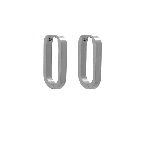 A WEATHERED PENNY Maeve Hoops - Silver