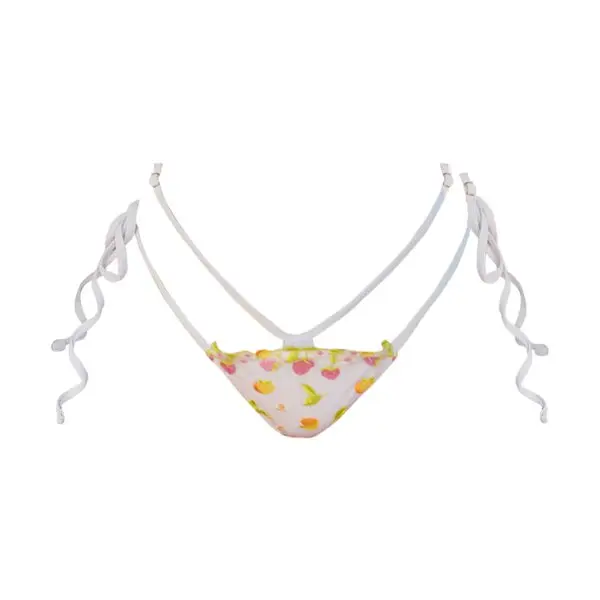 IVY SWIMWEAR Aster In Berry Lace Bottoms - White