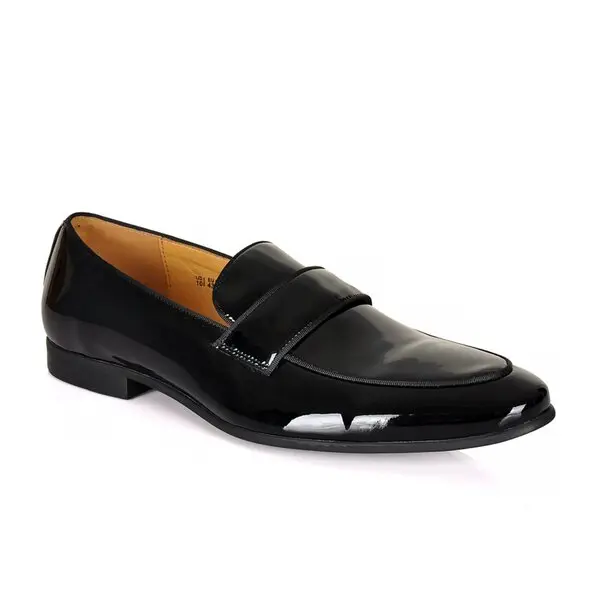 DAVID WEJ Alfred Patent Loafers - Black