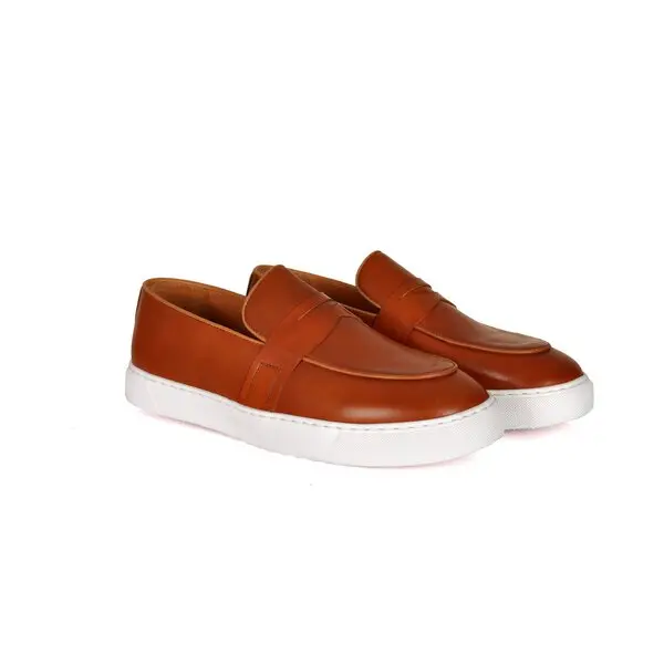 DAVID WEJ Bradford Calf Leather Sneakers - Brown