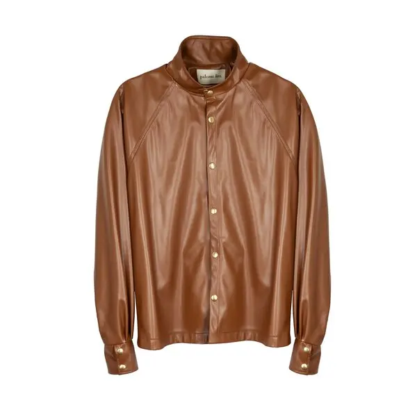 PALOMA LIRA Vinyl Shirt - Brown