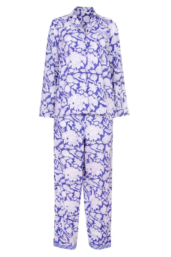 NOLOGO-CHIC Hand Printed Pj's China - Blue