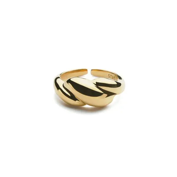 SHABELLA NYC Croissant Adjustable Ring - Gold