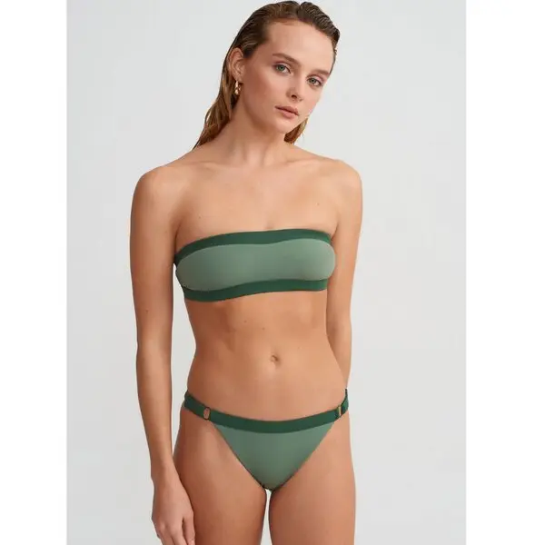 YORSTRULY Baguette Bikini Top Khaki - Yellow