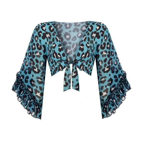 NUR KARAATA Violet Leo Top - Blue