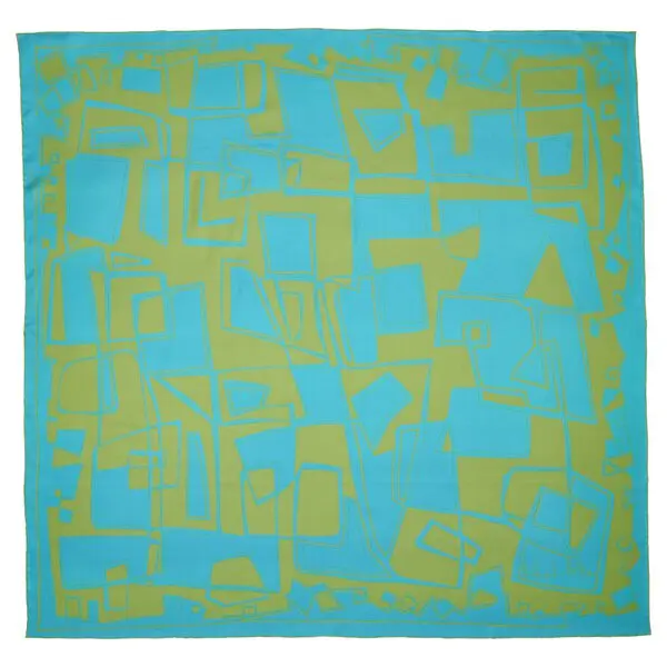RICHARD ALLAN LONDON Hepworth Silk Scarf - Green