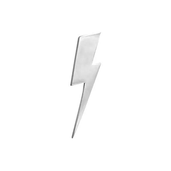 EDGE ONLY Flat Top Lightning Bolt Pin Sterling - Silver