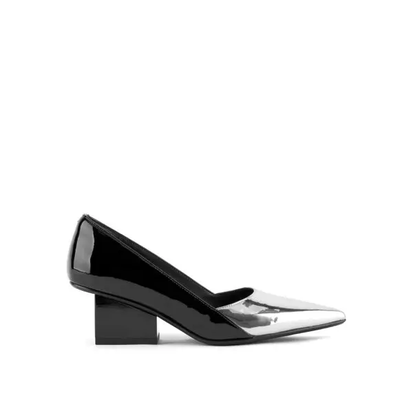 United Nude Black / Silver Raila Pump Silver + Black - Black/silver