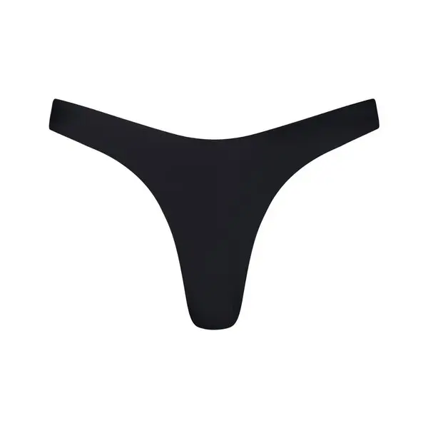 PLAYALUXE Malibu High Cut Bikini Bottom - Black