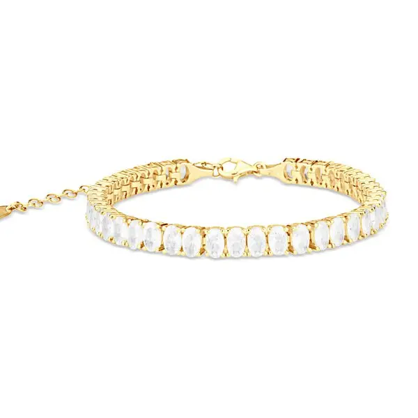 SHYMI Oval Prong-set Tennis Bracelet - Gold