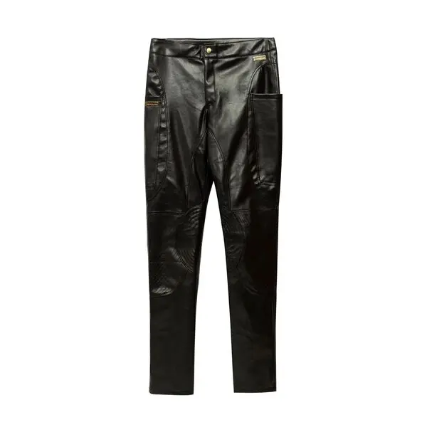 PALOMA LIRA Plastic Moto Pants - Black