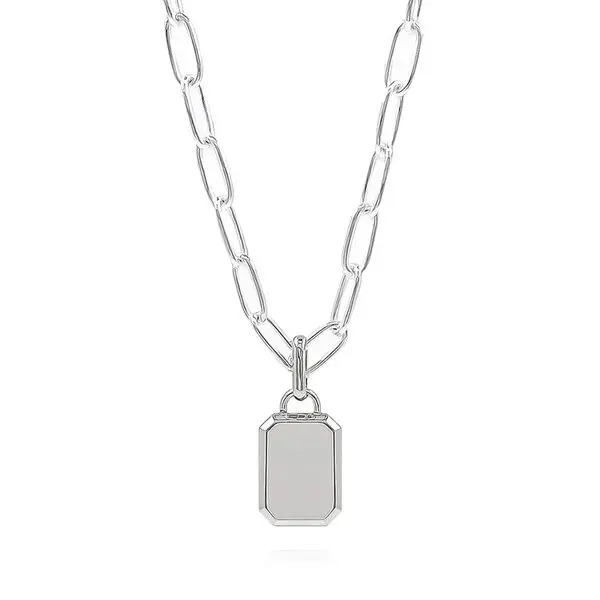 Côté Caché Petit Pariapt Pendant Chain Necklace - Silver