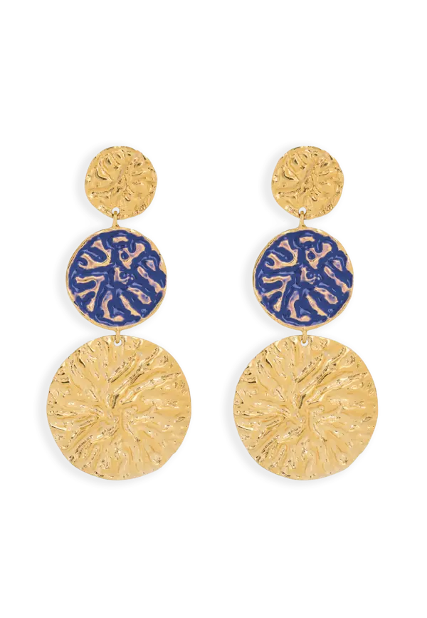 LAVANI JEWELS Geyser Earrings - Blue