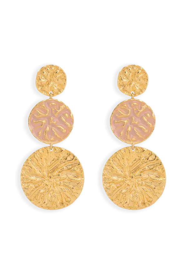 LAVANI JEWELS Geyser Earrings - Pink