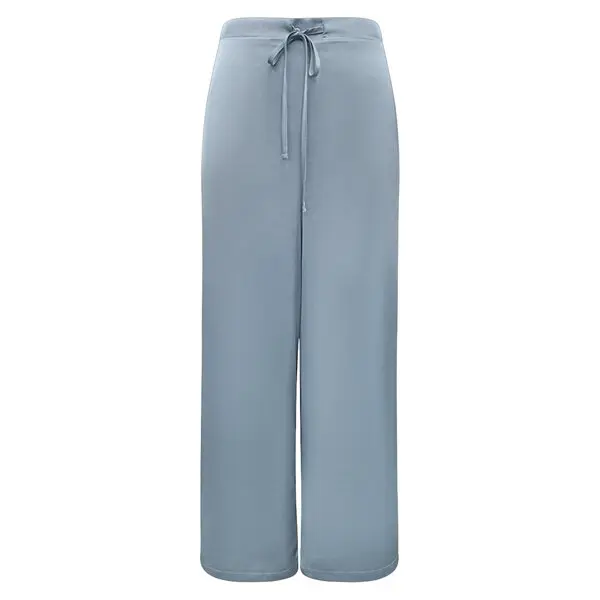 RIVIERA SOIRÉE Winifred Satin Wide-leg Pants - Blue