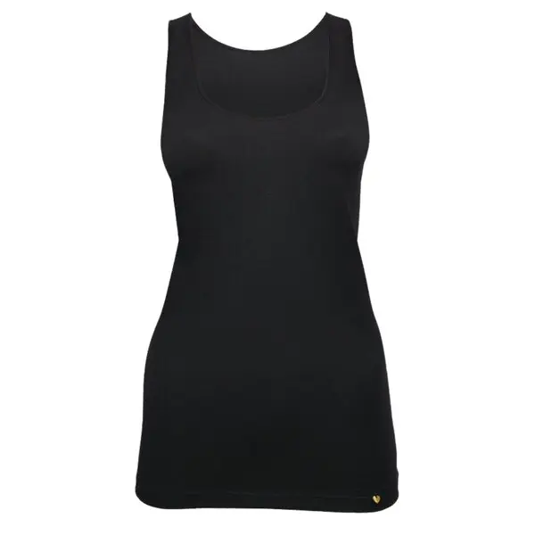 ZD ZERO DEFECTS Juno Tank Top Soy Fiber Luxurious Comfort Color - Black