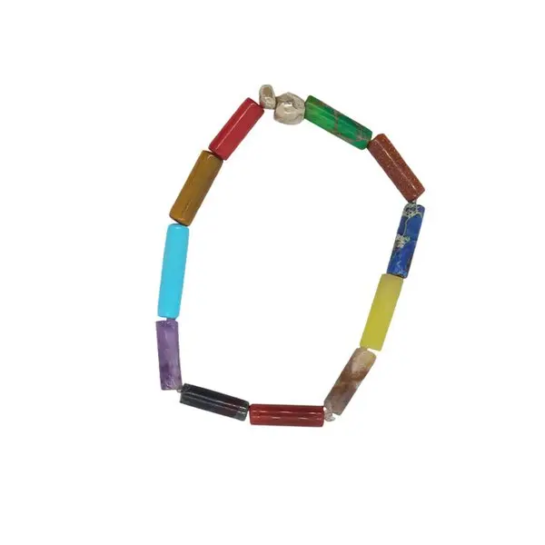 KAREN HALLAM Kenia Beaded Bracelet - Silver