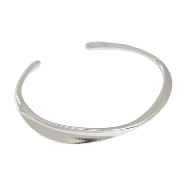 JANUS EDINBURGH Sannox Smooth Slim Bangle - Silver