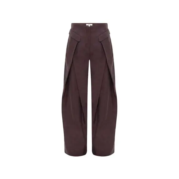 Sélone Camille Barrel Trousers - Brown