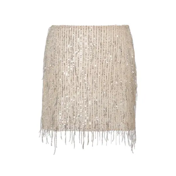 ANSE VICTORIN Venus Mini Skirt - Silver