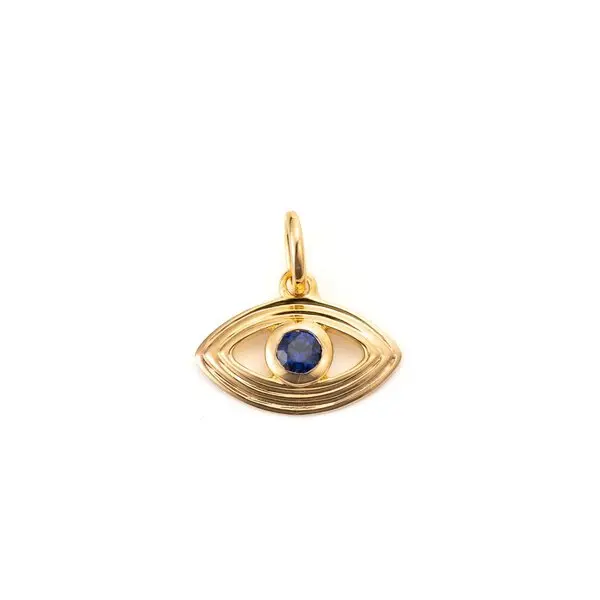 BELINDA JEWELZ Sapphire Evil Eye Charm - Blue