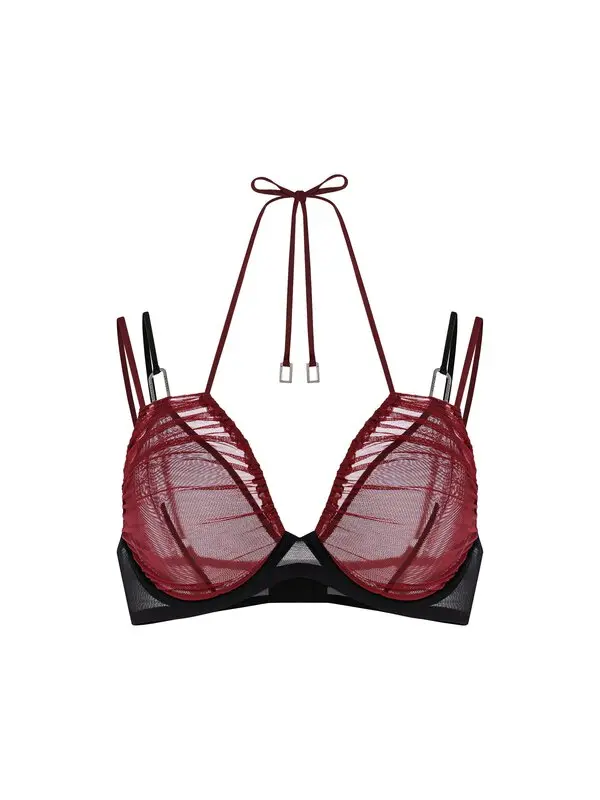 ZHILYOVA Solace Burgundy Bra
